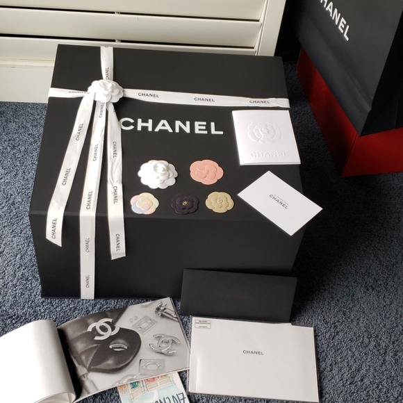 CHANEL | Bags | Chanel Magnetic Gift Box Huge Giant Size | Poshmark